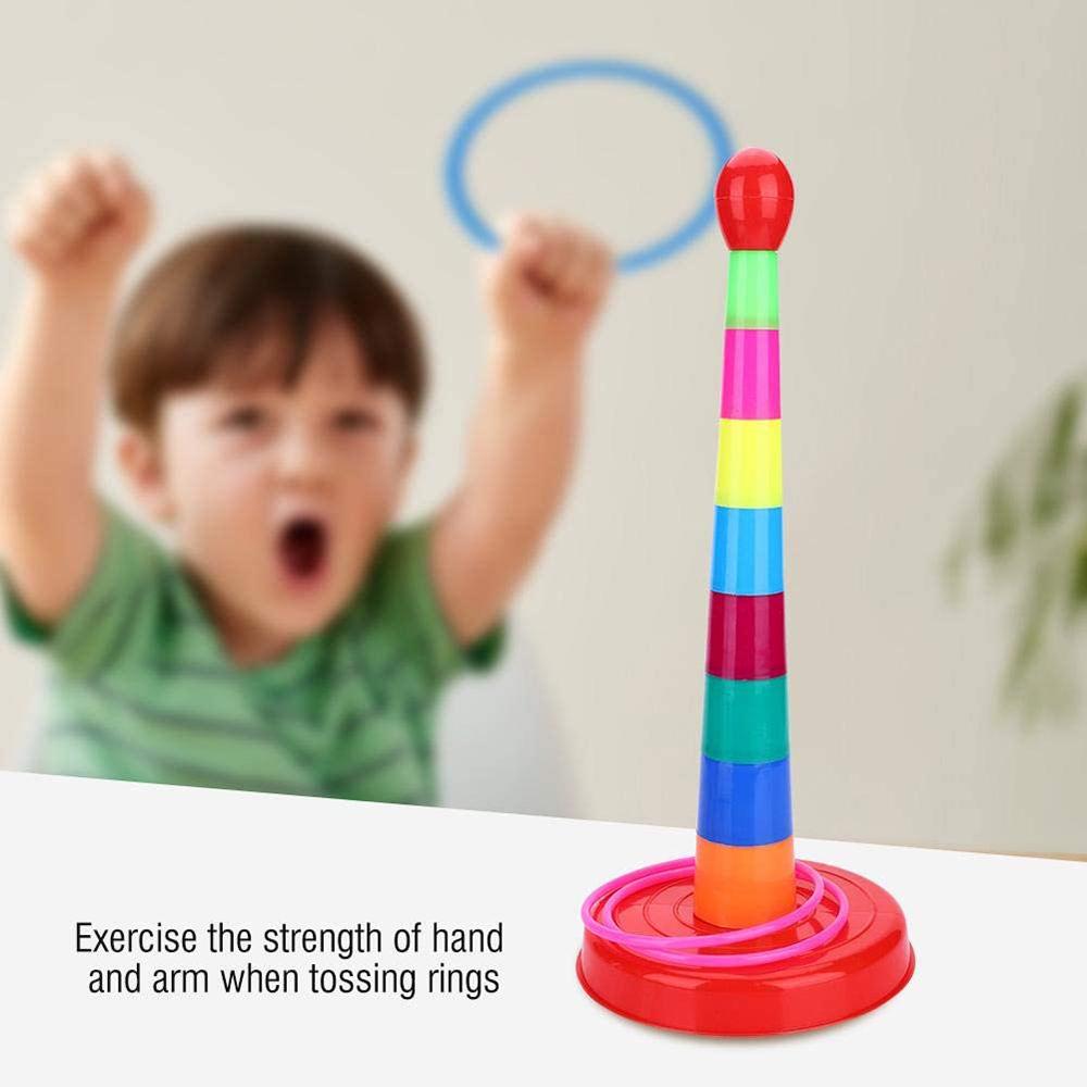 Buy (Tomorow) Colorful Plastic Sport Ring Toss Game Set for Kids Quoits ...