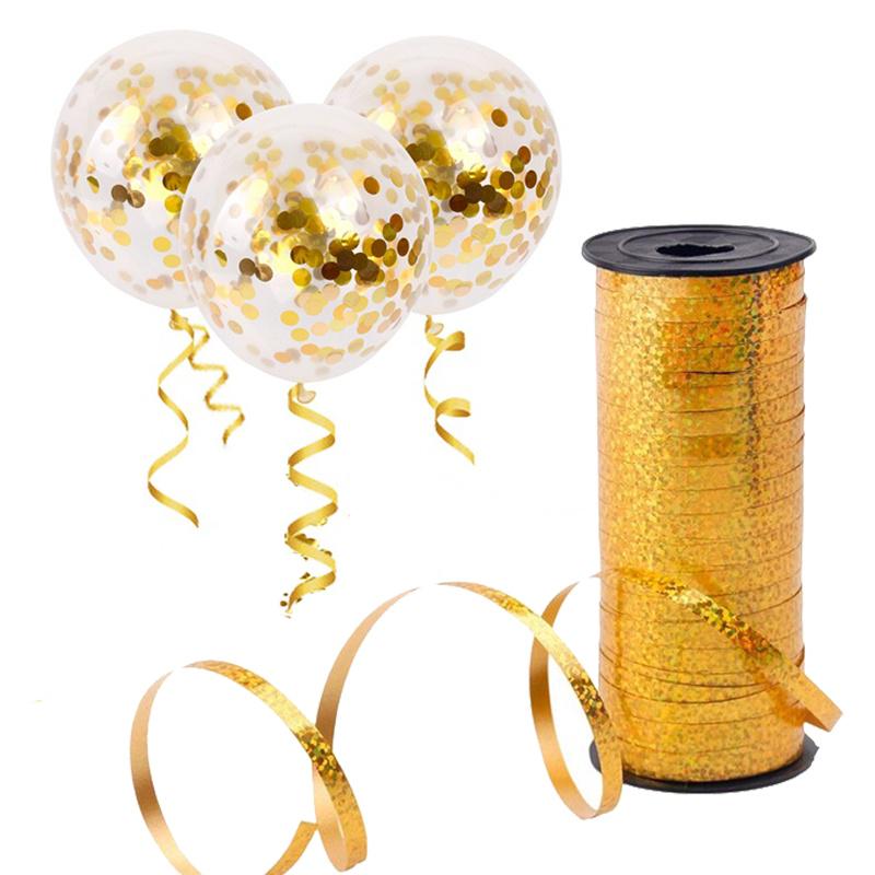 Balloon Ribbon 100 Yard Crimped Curling Ribbon Roll Silver Balloon ...