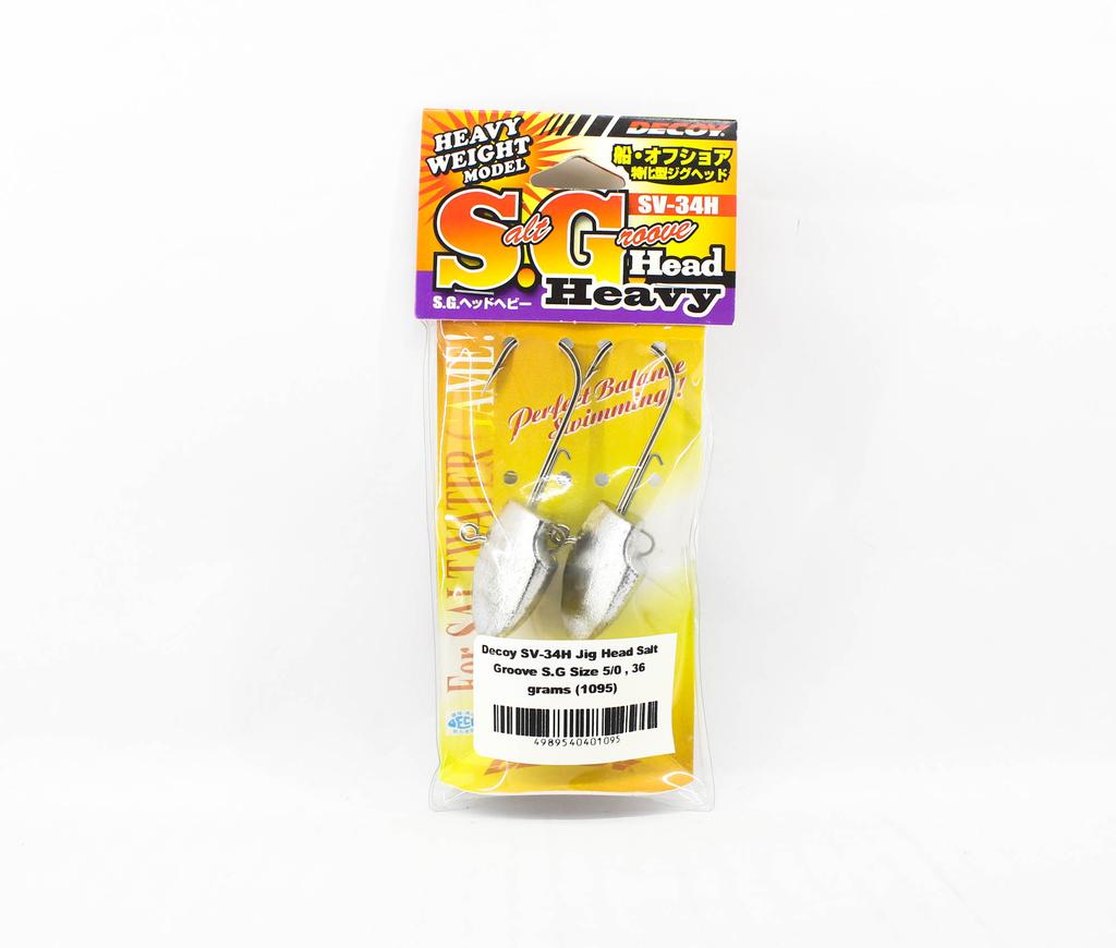 Kaufe Decoy SV-34H Jigkopf Salt Groove SG Größe 5/0, 36 Gramm (1095) zum Preis ab 11 | Joom
