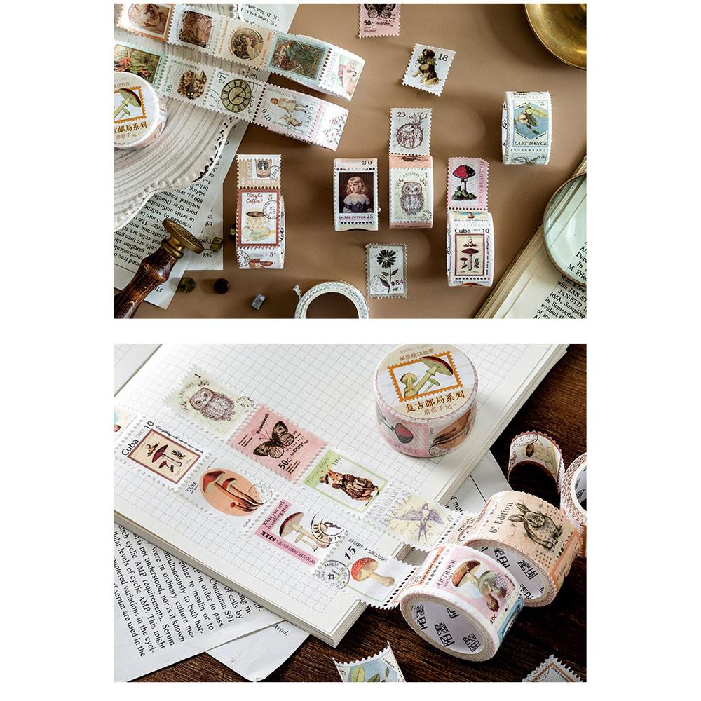 Cheap Masking Tape Label Sticker Paper Tape Adhesive Tape Retro Stamps ...