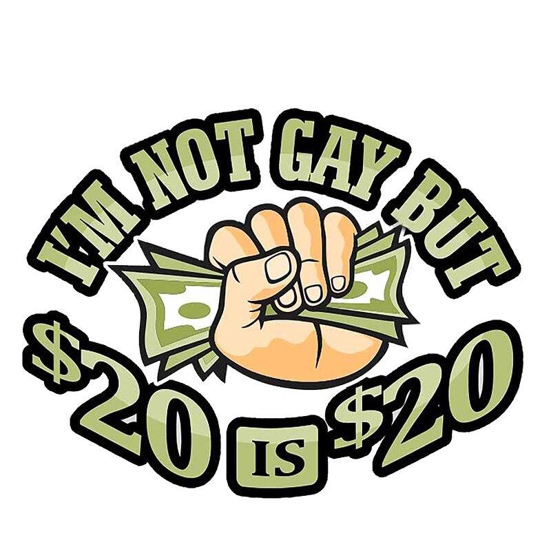 Buy 13cm x 10.4cm for Im Not Gay But Sign Windshield Car Stickers Decal ...