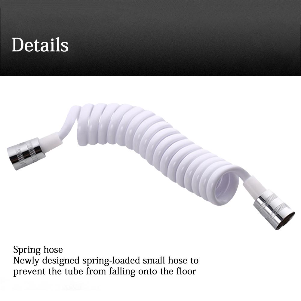 Buy PU Bathroom Shower Coil Hose Telescopic Sprayer Pipe Tube Toilet ...