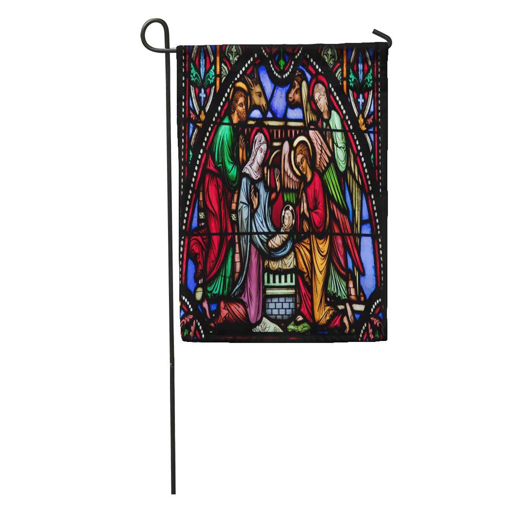 Buy Brussels July 26 Stained Glass Window Depicting Nativity Scene ...