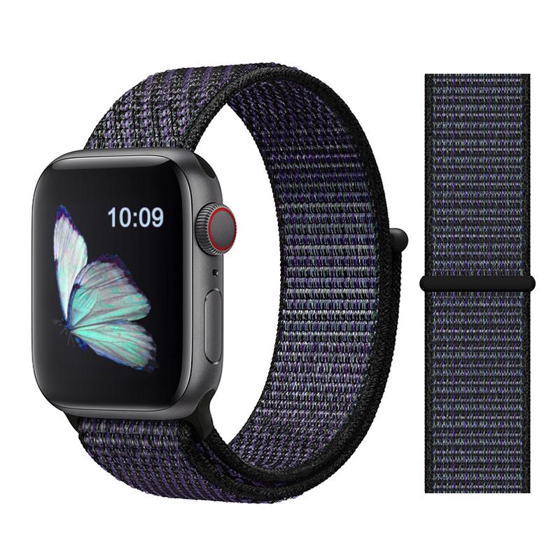 Buy 2019 New Nylon Strap For Apple Watch 4 3 2 1 40MM 44MM Pulseira ...