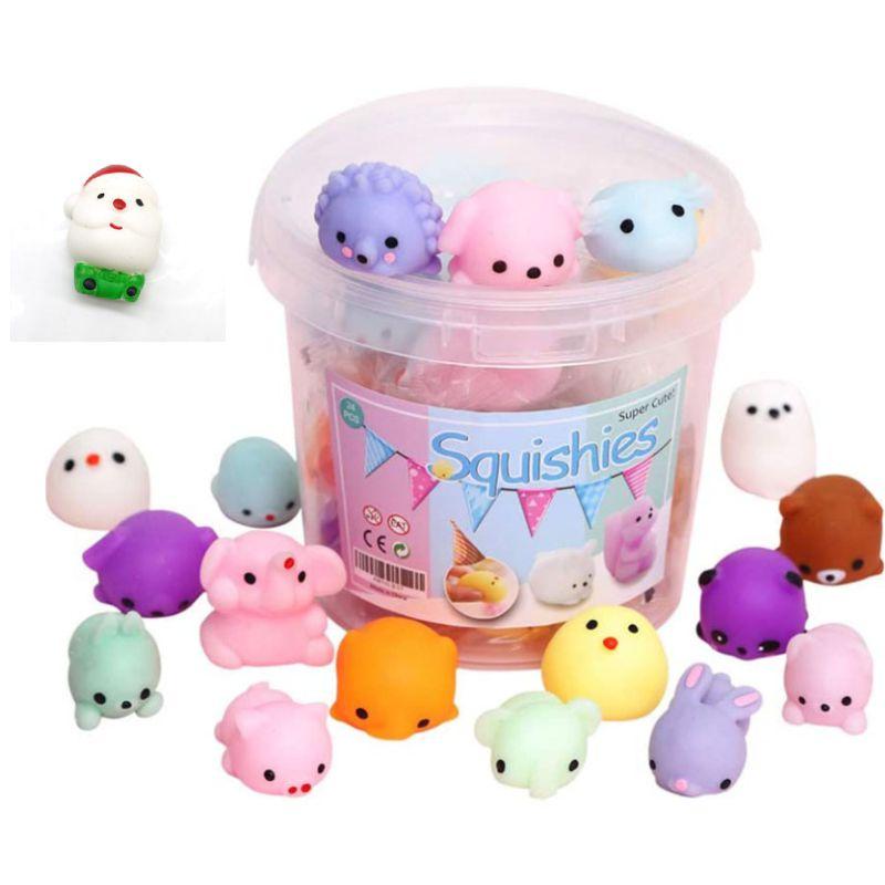 💰Kaufe 24pcs Soft Bucket Mochi Nette Tier Stress Relief Spielzeug ...