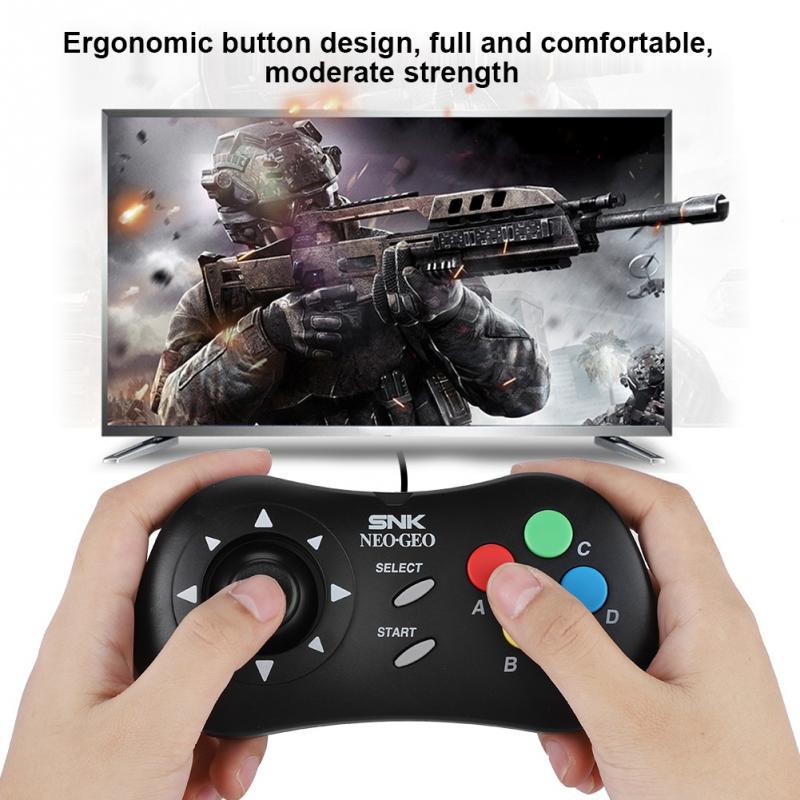 Buy Mini Wired Gamepad Game Console Controller for SNK NEOGEO Game ...