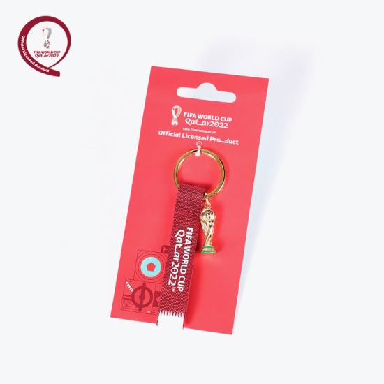 Buy 2022 Qatar World Cup officially authorized gold cup+ribbon key ...
