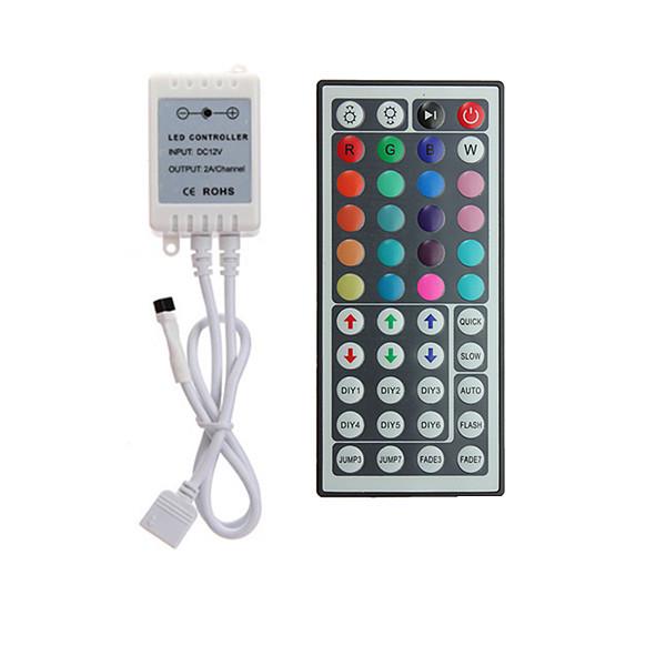Buy 44 Key IR Remote Controller For 2 STRIPS OF RGB LED Strip DC 12V at ...