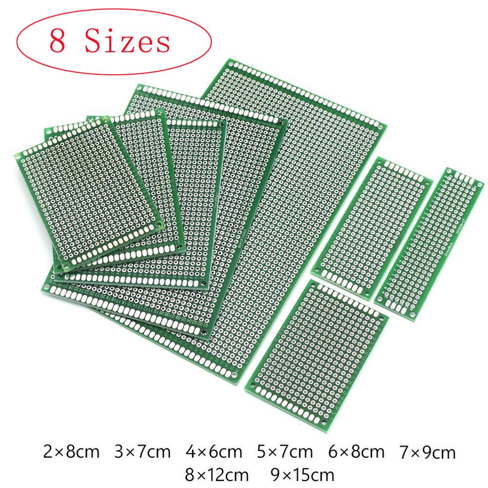 5 ADET PCB çift taraflı 8 boyutlu breadboard Breadboard teneke kaplı ...