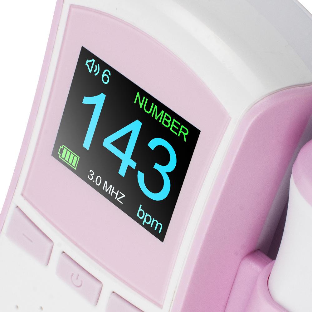 Buy Portable Color LCD Display Pocket Fetal Doppler Prenatal Heart Baby ...