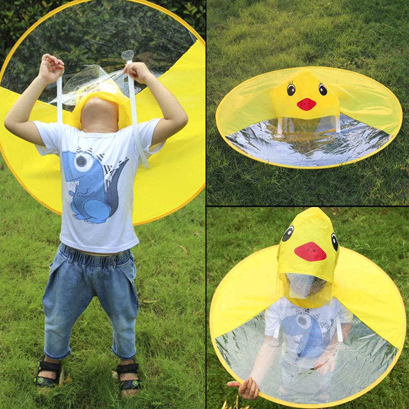 Buy Little Yellow Duck Raincoat Child Outdoor Cape Transparent ...