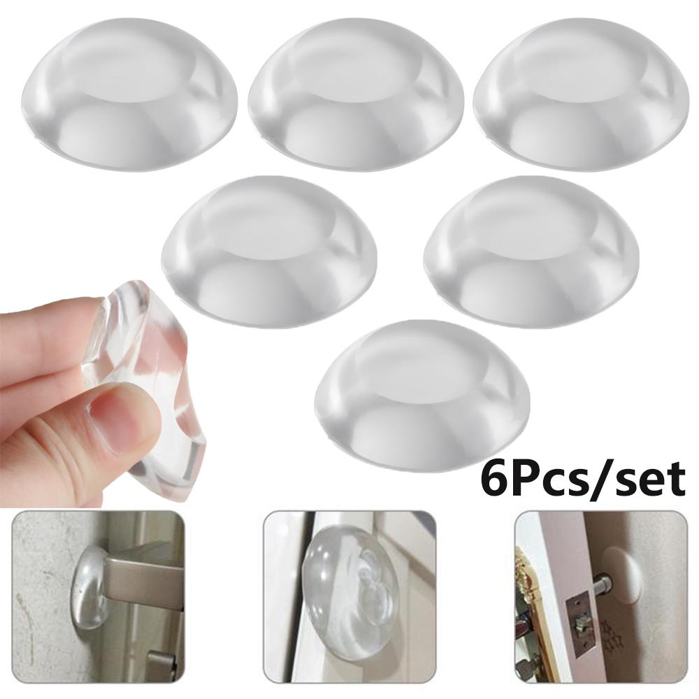 Buy Wall Gate Back Cushion Reusable Silicone Door Stopper Lock Silence ...