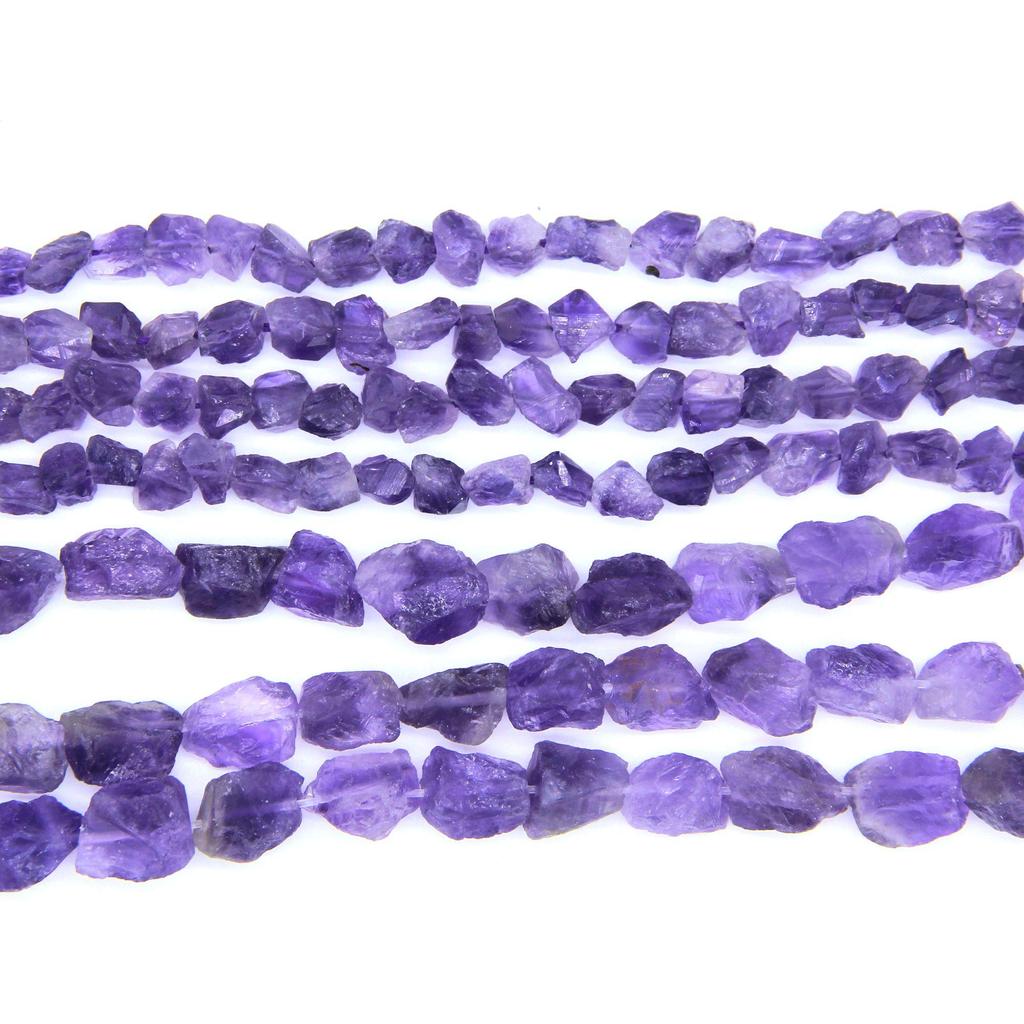 Buy Natural Raw Amethyst Nugget Beads AAA Quality, Amethyst Crystal ...
