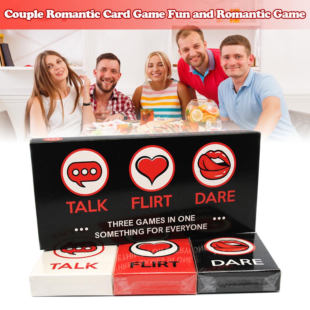 Buy Couple Romantic Card Game Fun and Deck Talk or Flirt Dare Cards 3 ...