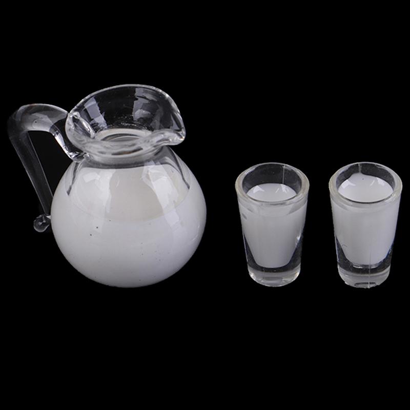 Buy 1/12 Dollhouse Toys Miniature Juice/Milk Jug For Miniature Kitchen ...
