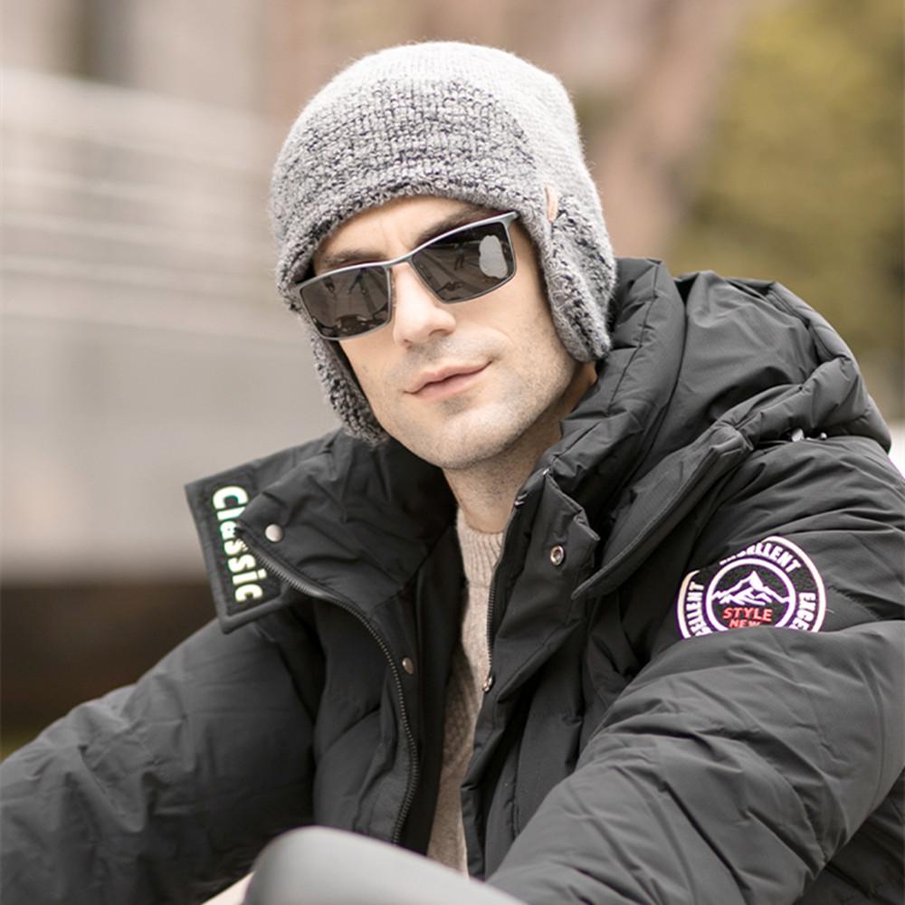 Cheap New Unisex Winter Knitted Hat With Ear Protection Fashion Soft ...
