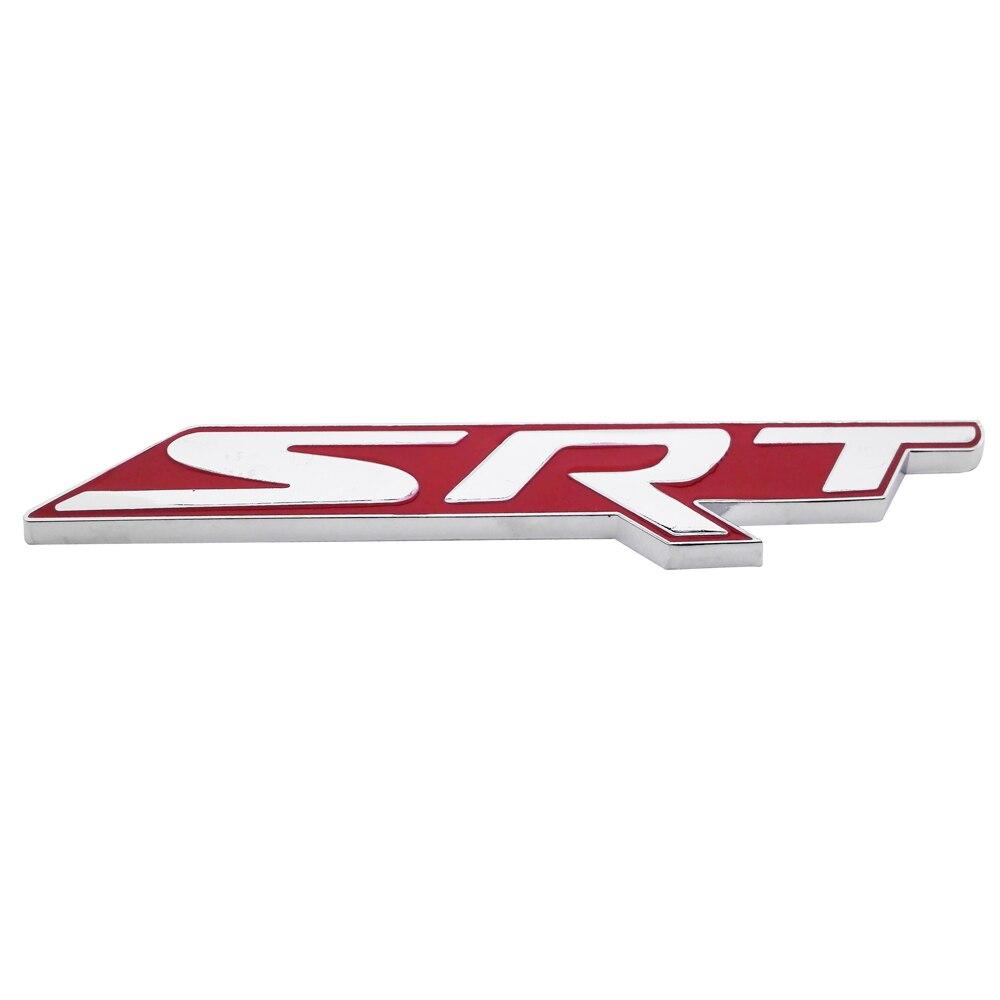 Buy 3D Metal Car Side Emblem Sticker Rear Trunk Badge SRT Decal at ...