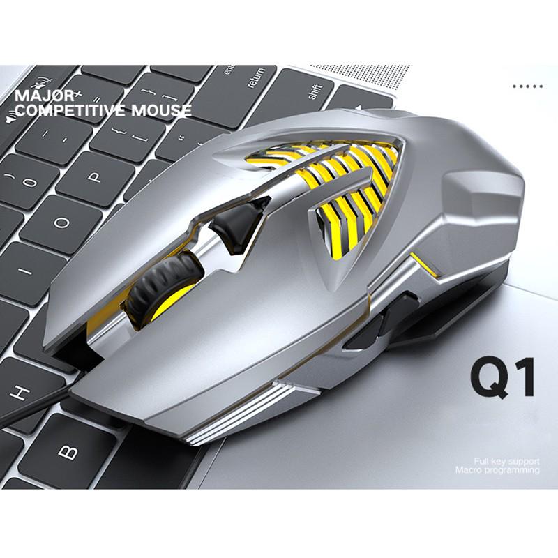 Buy Q1 Professional Gaming Mouse 1600DPI LED Optical USB Wired Gaming ...