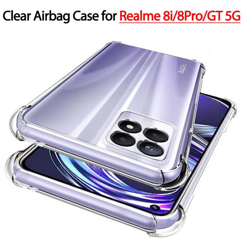 Buy Realme-8i Case, Airbag Case for Realme 9i Clear Shockproof Silicone ...