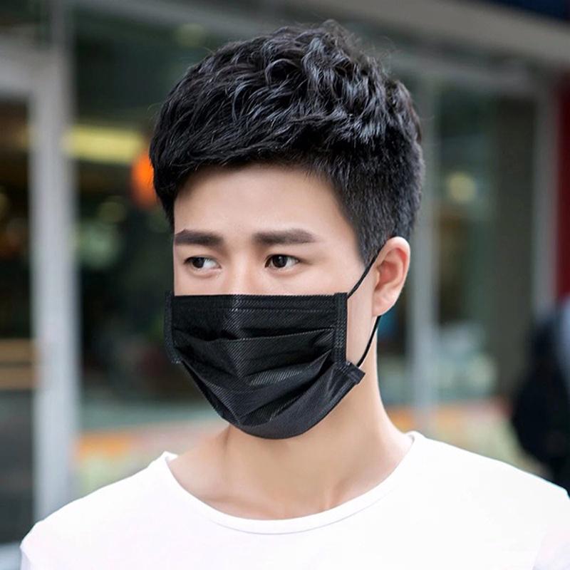 Buy Black Anti-Dust Medical Face Mouth Mask Disposable Health Mouth ...