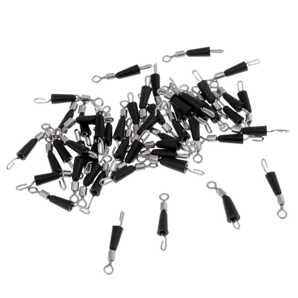 Buy 50pcs Quick Change Fishing Swivels Clips Pins Fast Link Line ...