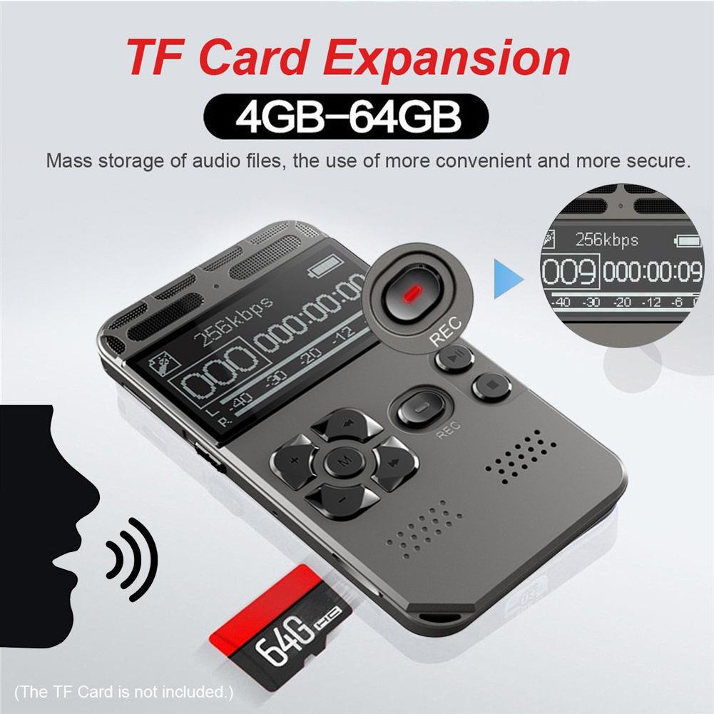 Buy HD 8GB Professional Recording Pen Audio Recorder Dicta Phone LCD ...