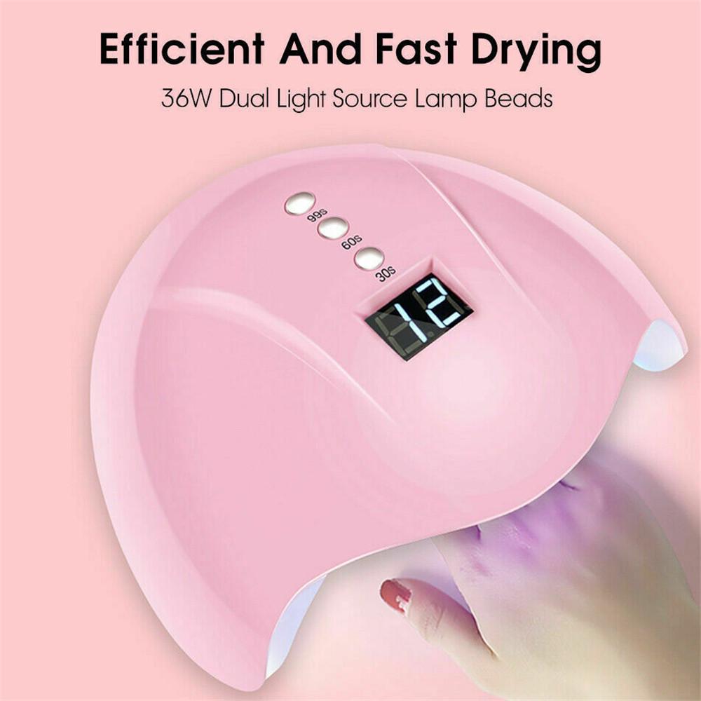 Buy 36W 12LEDs Nail Dryer Nail Light UV LED Gel Smart LED Quick Drying ...
