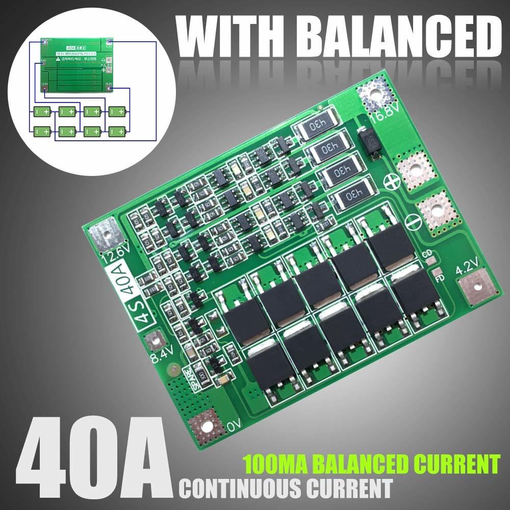 Buy 4S 40A Li-ion Lithium Battery Protection Board 18650 Charger PCB ...