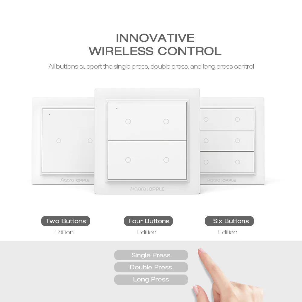 Buy Xiaomi Aqara Opple Wireless Smart Switch International Version Wall ...