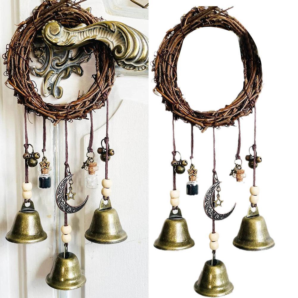 Buy 5 Inch Witch Bells Witchy Wind Chimes Handmade Home Wreath Wicca ...