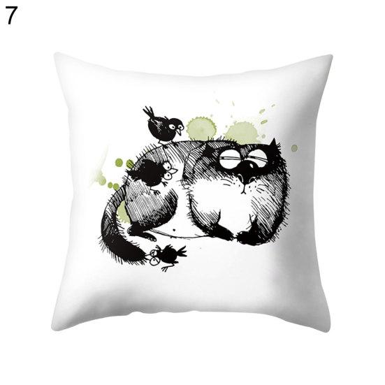 Buy Talos Cartoon Dog Cat Throw Pillow Case Cushion Cover Home Office ...