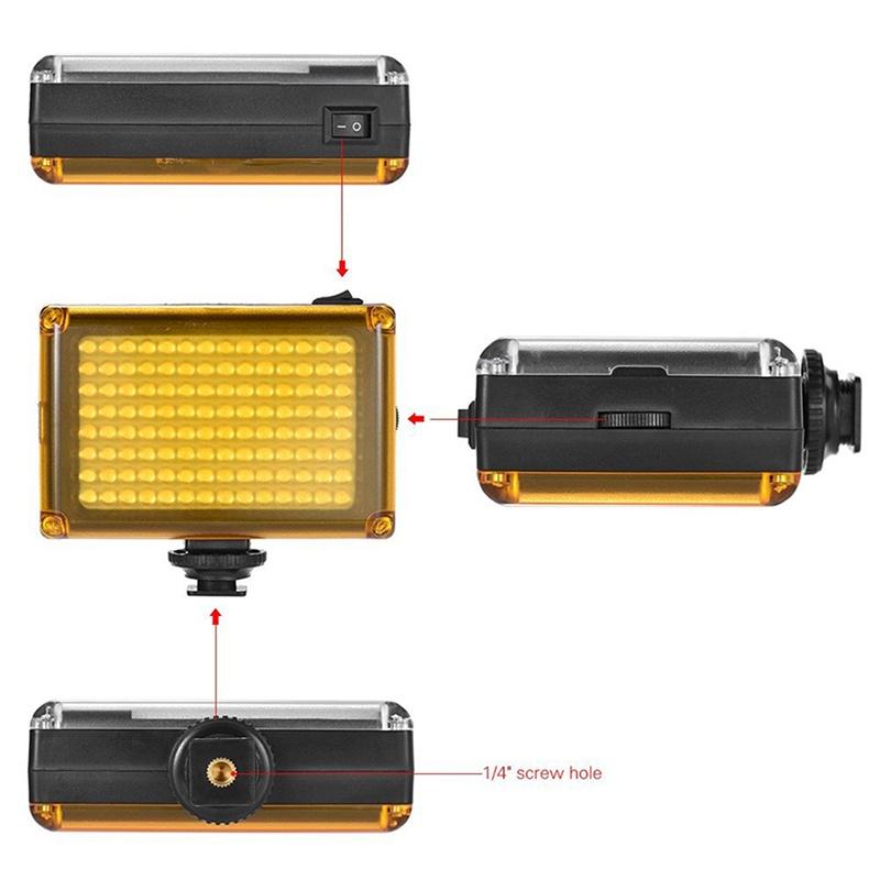 96 LED Video Light Po Lighting Camera Phone Shoe LED Lamp For IPhoneX 8 ...