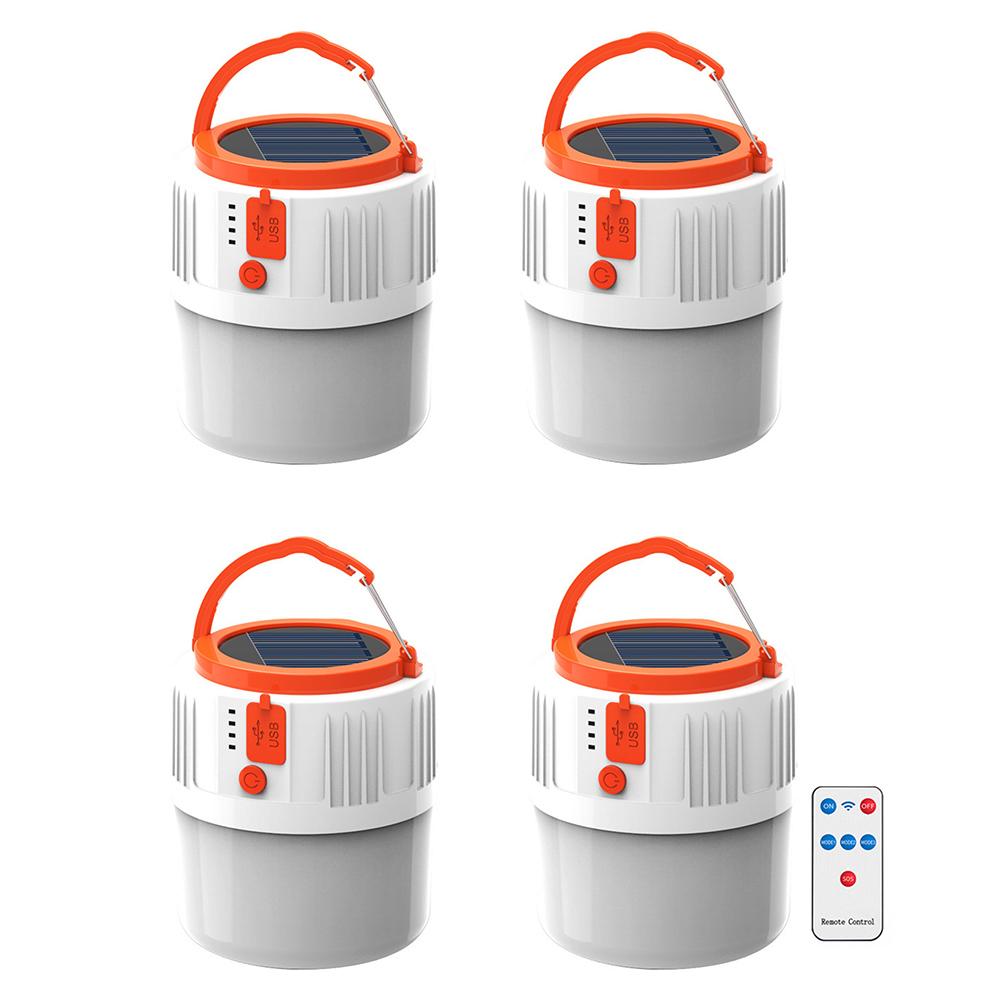 V65 Solar LED Camping Light USB Rechargeable Lantern Bulb Outdoor Tent ...