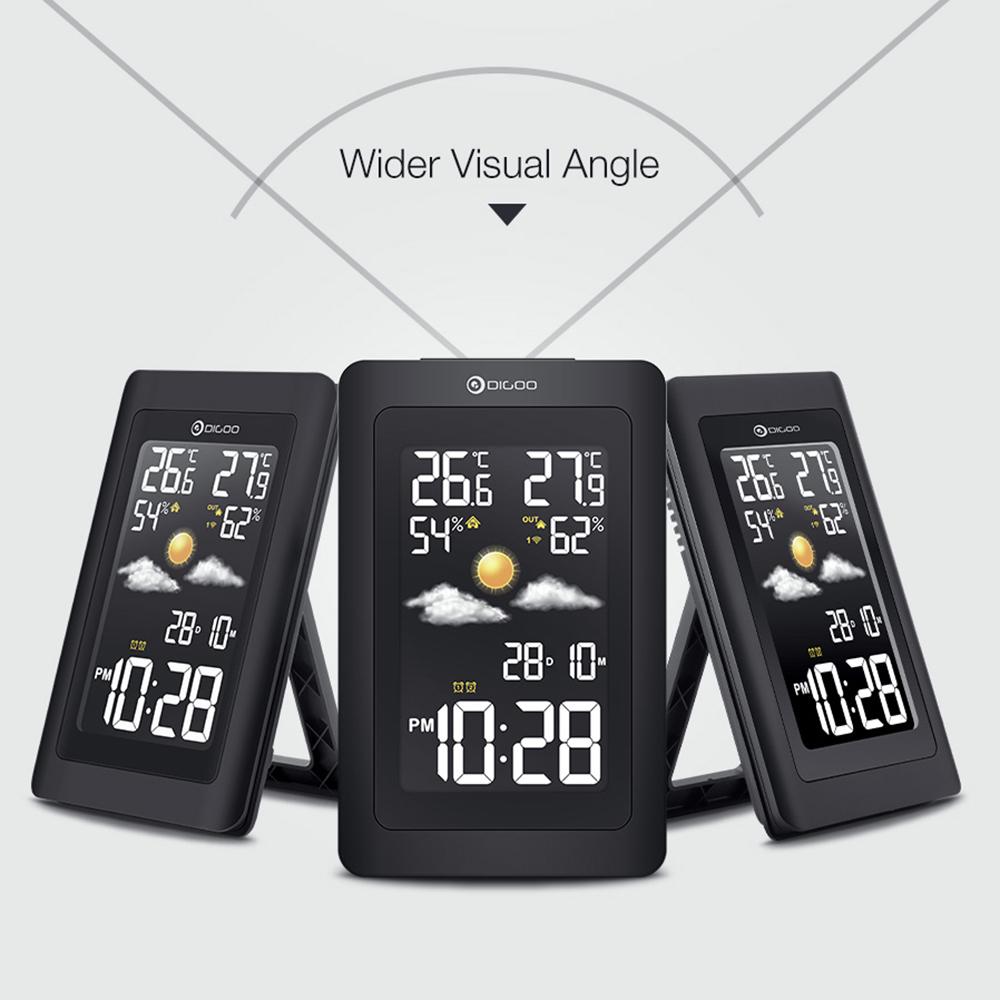 Buy Digoo DG-TH11300 Clock Wireless Weather Station USB Thermometer ...