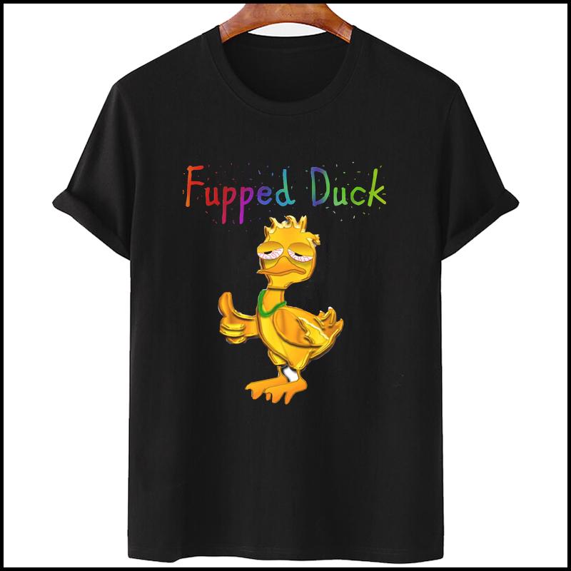 Buy Fupped Duck Harajuku Multi-Color Printed T-Shirt Neutral Cotton ...