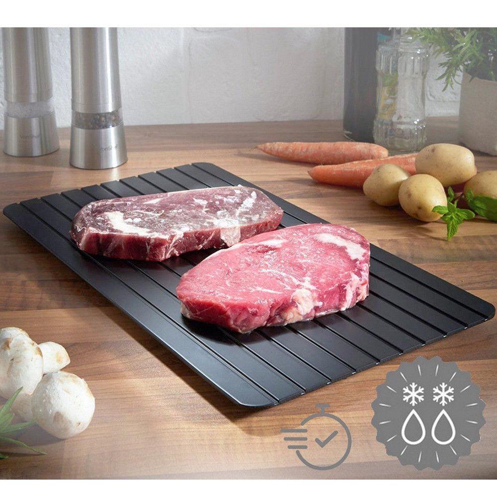 Buy Powerful Magic Metal Plate Defrosting Tray Safe Fast Thawing Frozen ...