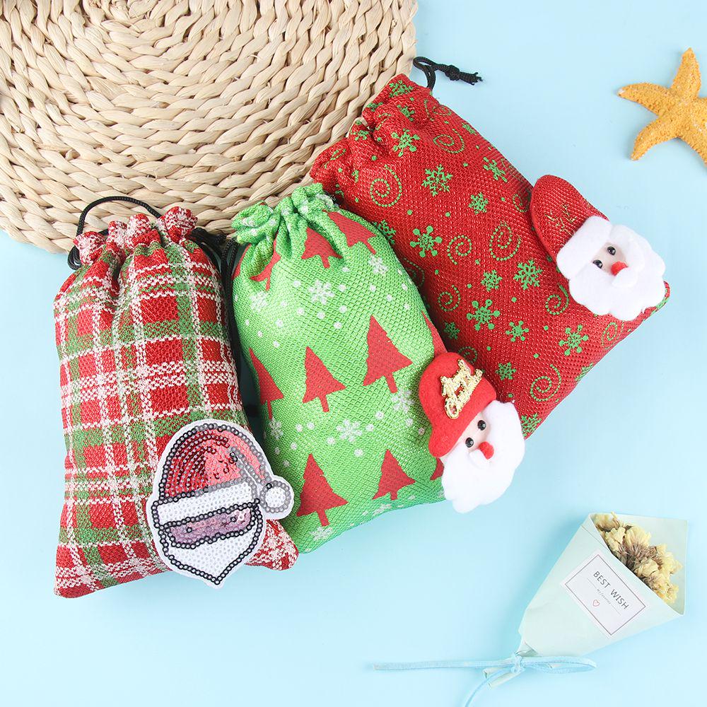 Buy Santa Claus Bag Money Wallet For Kids Drawstring Handbag Candy ...