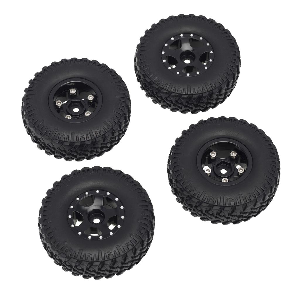 💰Koupit online: 4pcs 1/24 RC Crawler Wheels Tires Fit for Axial SCX24 ...