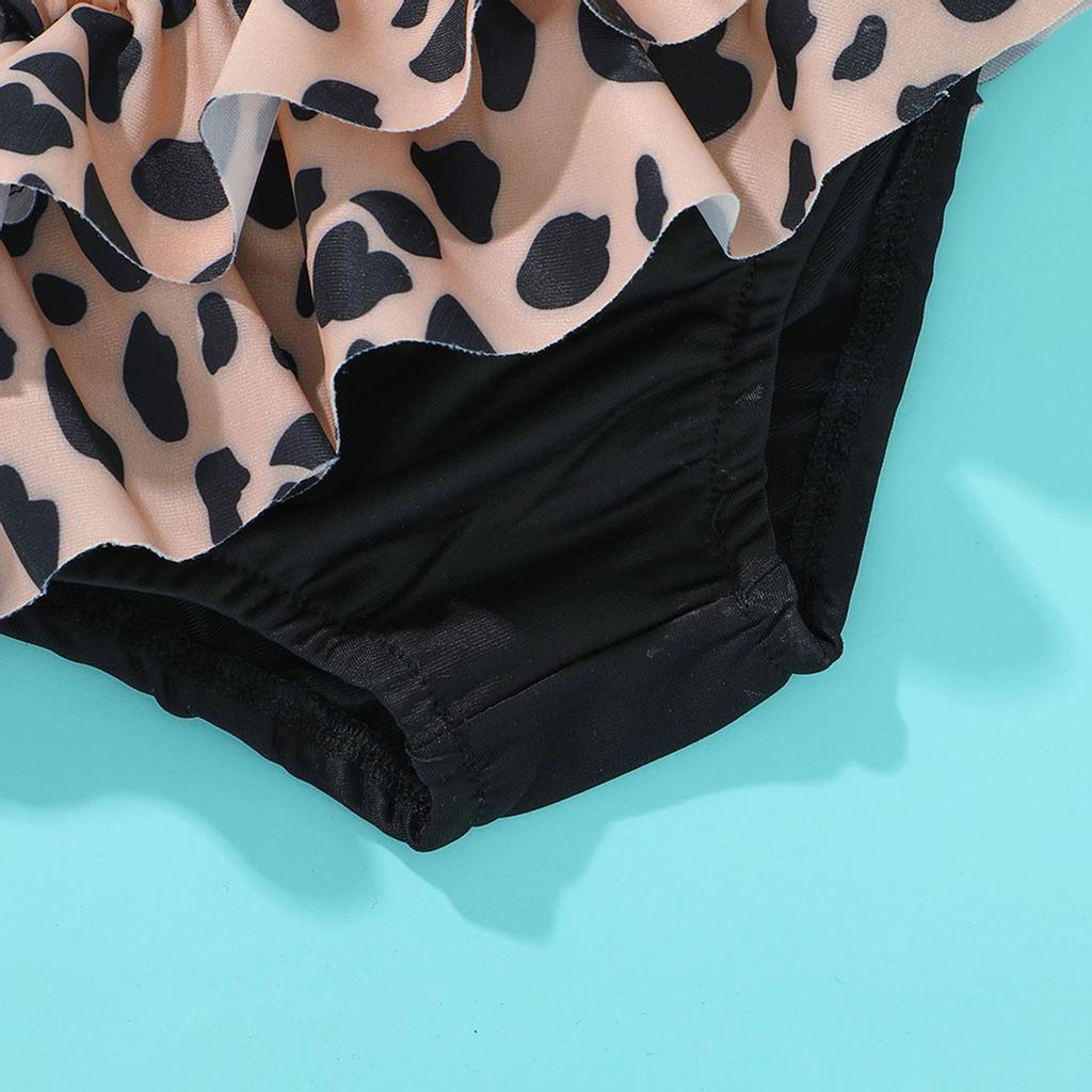 Buy Kids Baby Girls Two Piece Leopard Bikini Swimwear Swimsuit ...