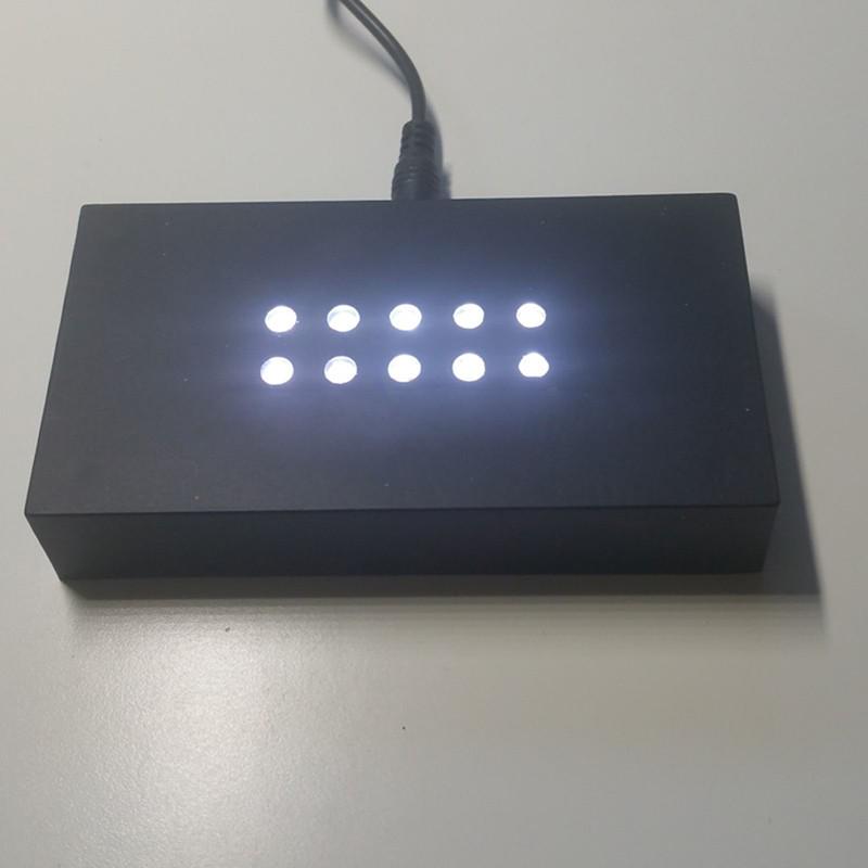 Buy Idl 10 LED Brilliant White Light Stand Base AC Adapter USB Crystal ...