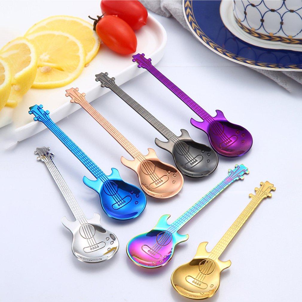 Satın alın Creative Stainless Steel Coffee Spoon Guitar Spoon Ice Bar ...
