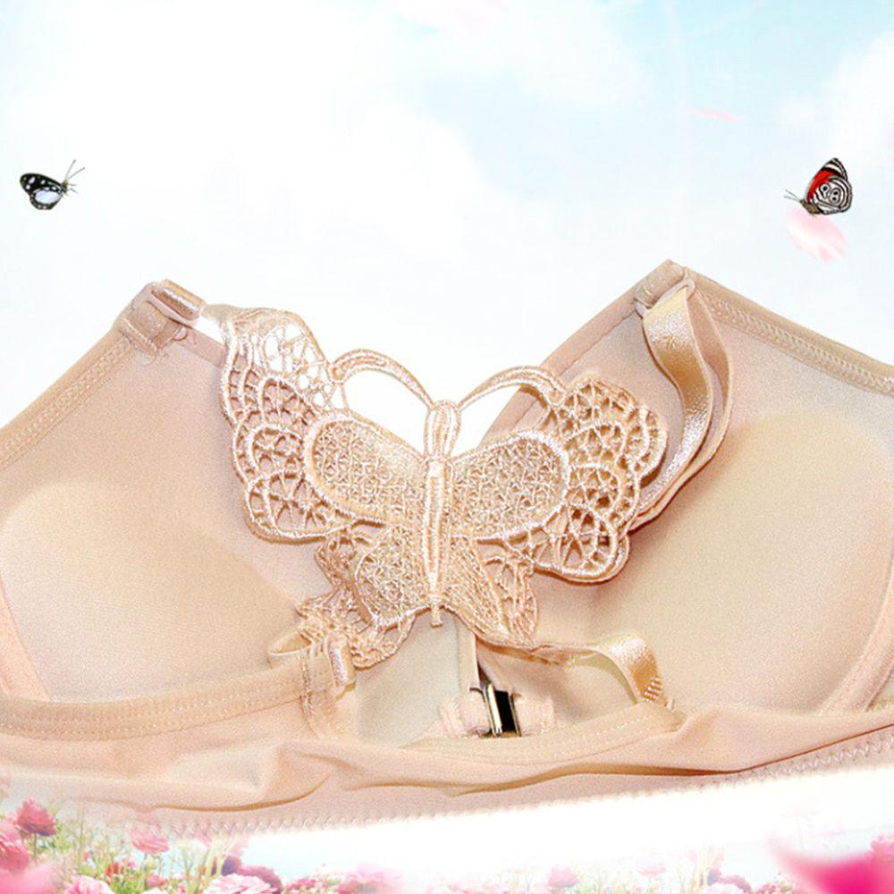 Buy Push Up Front Closure For Women Front Buckle Deep V Girls Underwear ...