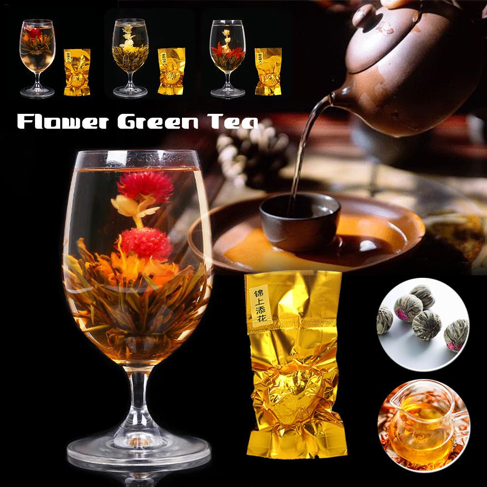 Buy Herbal Tea Chinese Blooming Handmade Flowers Green 8g Per Piece In ...