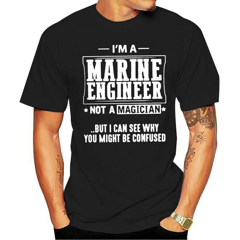 Buy Customized Marine Engineer Not A Magician Tee Shirt Women O Neck ...
