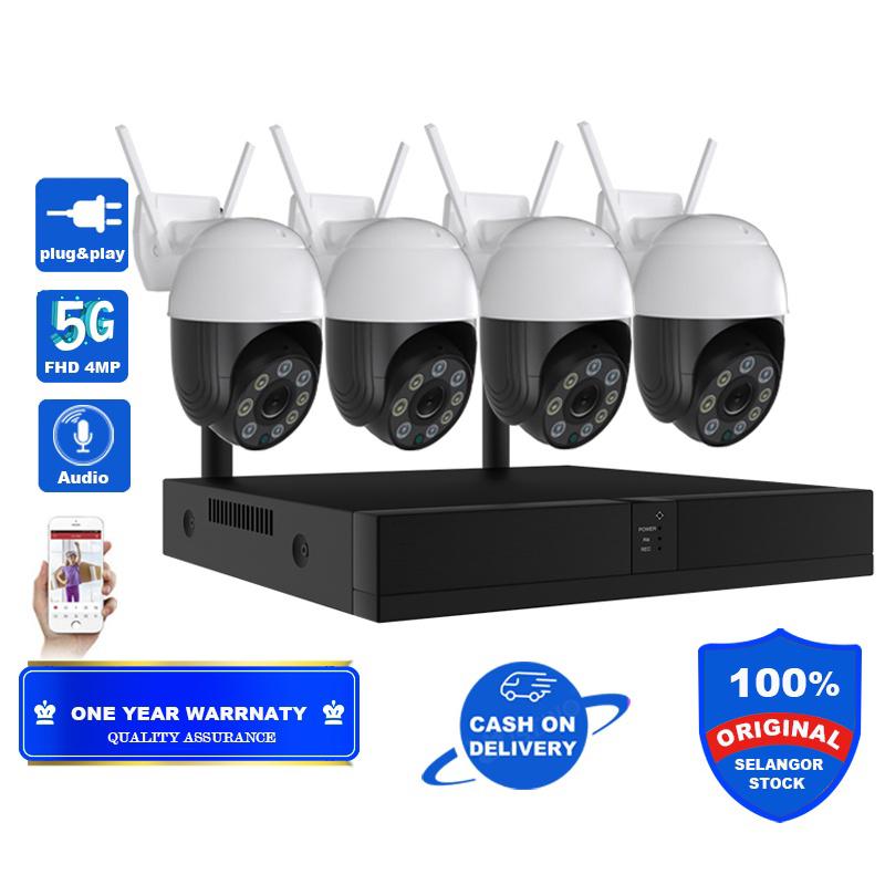 Buy CCTV Wireless 4MP Wifi IP Camera Outdoor 4X Digital Zoom PTZ ...