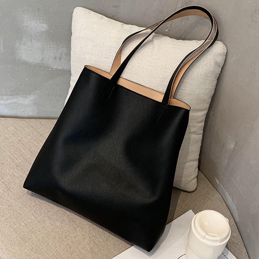 Buy PU Solid Color Bucket Bag Summer Female Bag Bucket Bag Cabbage ...