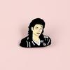 Buy Famous singer Michael Jackson Enamel pin clothes Badge souvenir ...