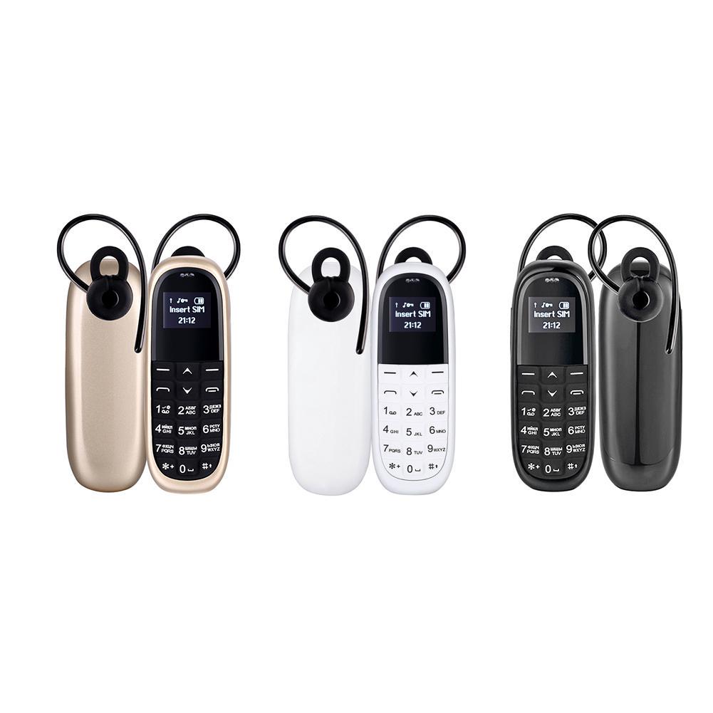 Buy AIEK KK1 Mini Mobile Phone 0.66 Inch Bluetooth-compatible Headphone ...