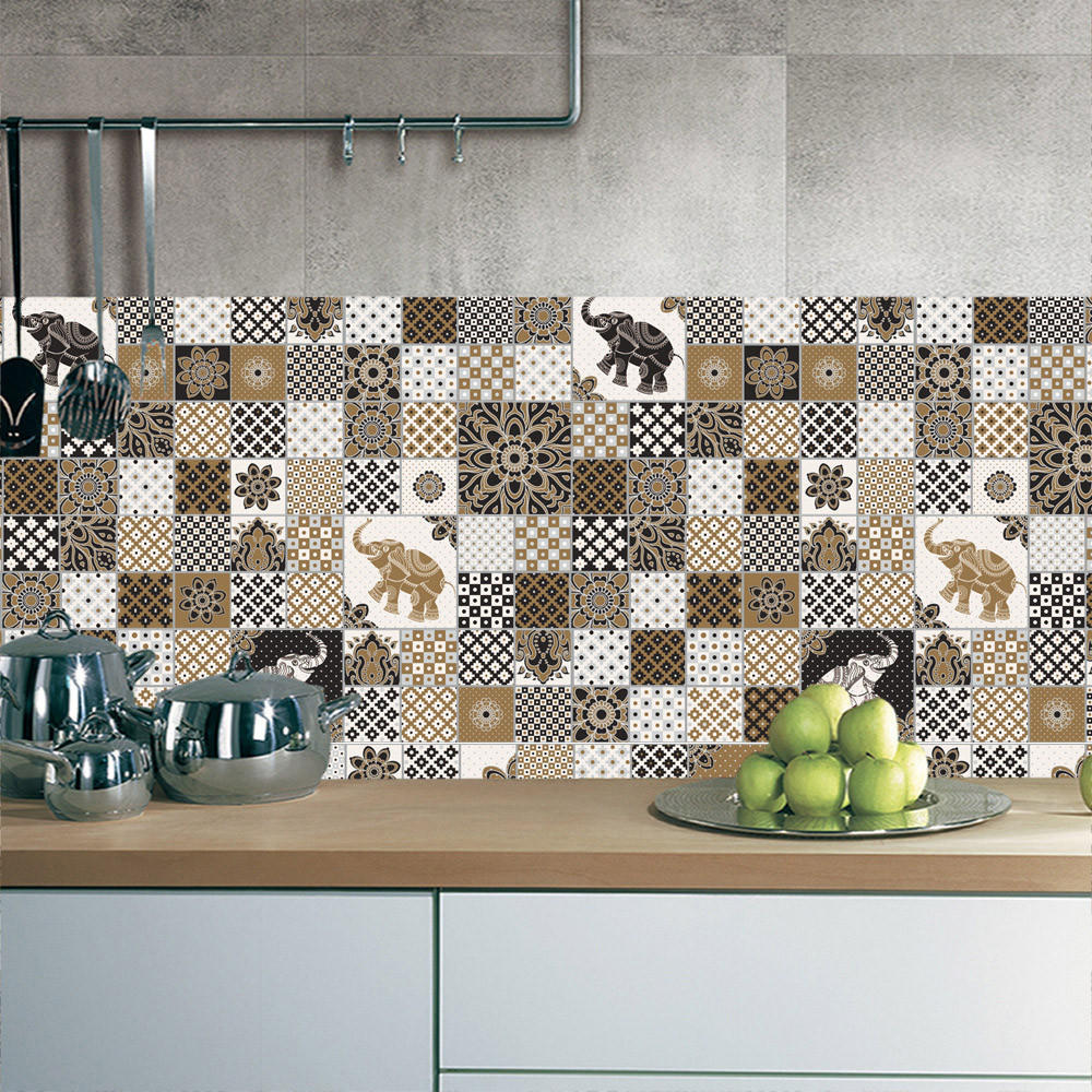 Buy 1 Roll Self Adhesive Tile Art Wall Decal Sticker DIY Kitchen ...
