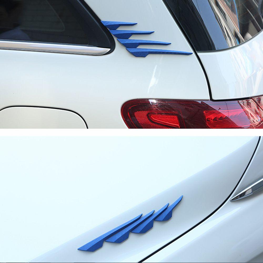 Buy Auto Front Bumper Fin Rubber Protector Guards Splitter Car Spoiler ...